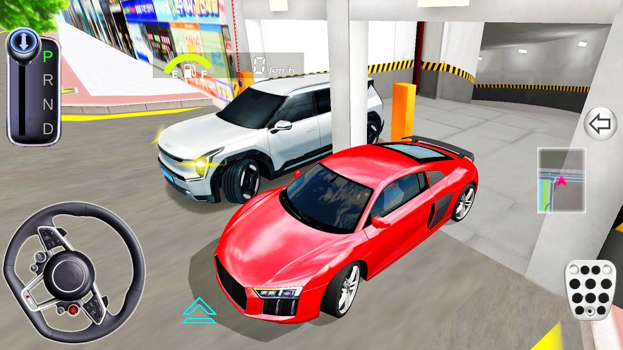 Brand New Red Audi R8 For Parking - 3d Driving Class android game - Car ...