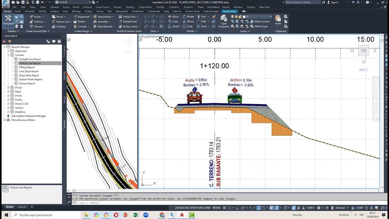 Ensamblaje de Carretera en Sub Assembly Composer + Civil 3d Carreteras ...