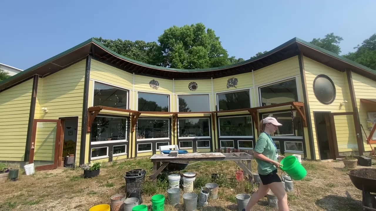 Spring Harbor Middle School garden and greenhouse - YouTube