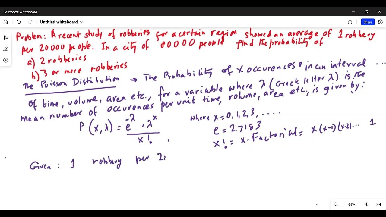 An application in Poisson distribution - YouTube
