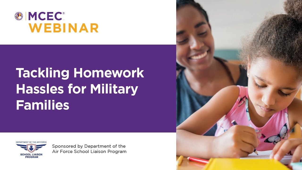 Tackling Homework Hassles for Military Families - YouTube