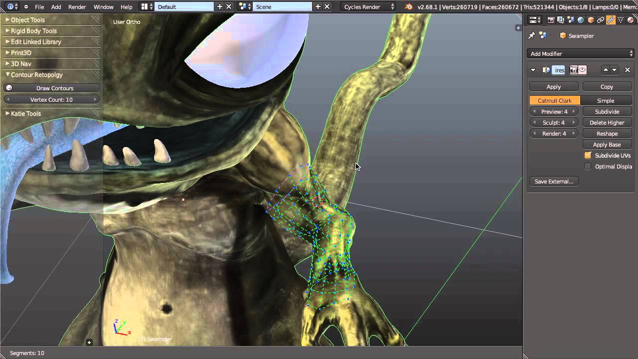 Contours Retopology Tool - Announcement! - YouTube