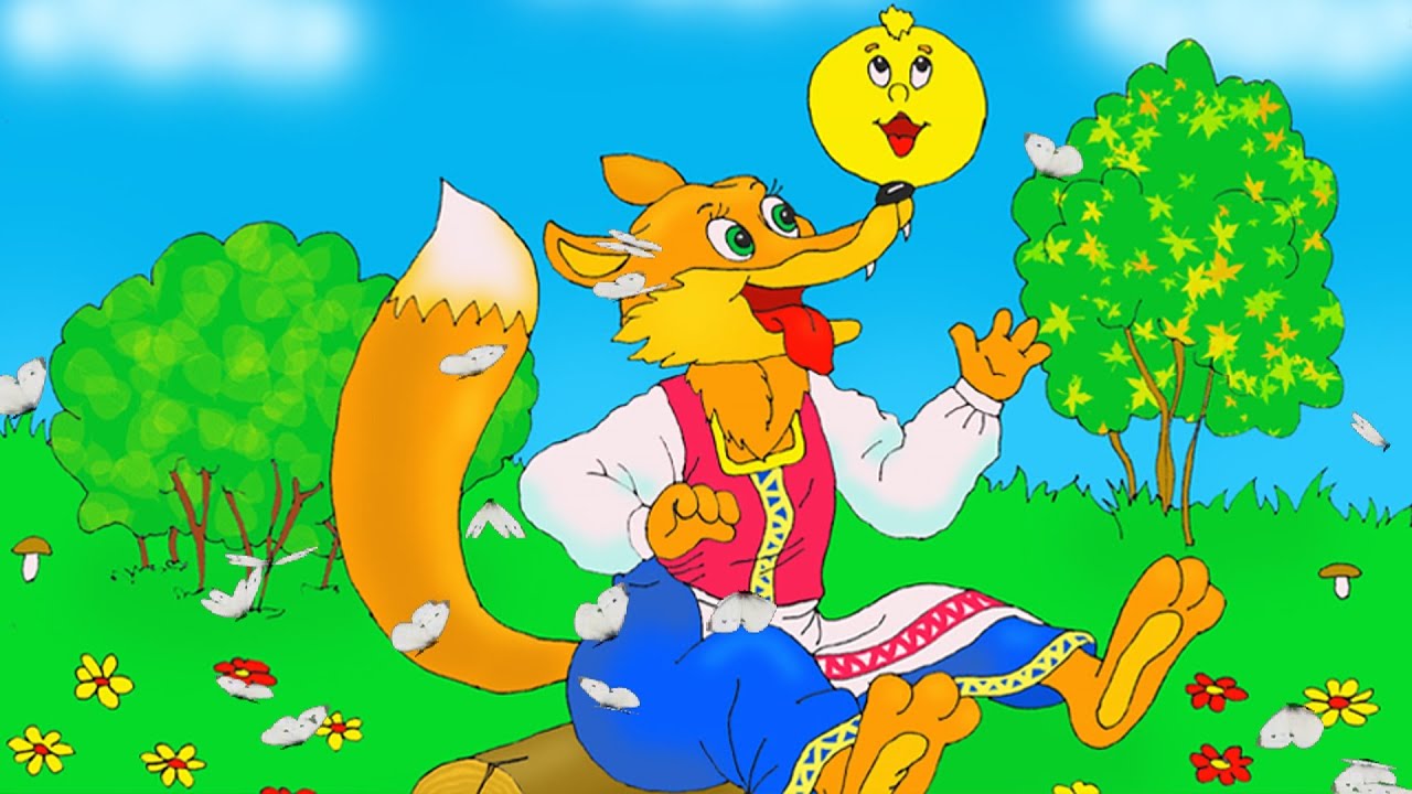 КОЛОБОК. Cказка с картинками. Сказка про Колобка. Kolobok. Fairy tale ...