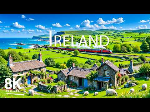 Explore Ireland 8K – Misty Hills, Coastal Cliffs & Timeless Castles