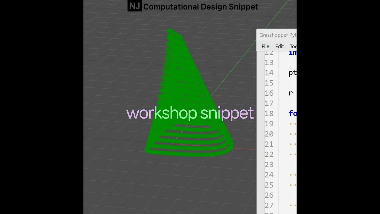 #ComputationalDesignWorkshopSnippet 006 - YouTube