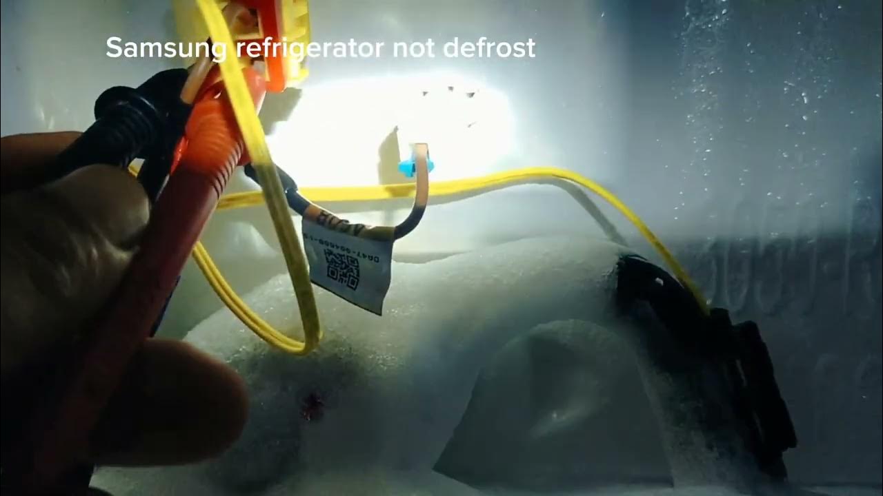 Samsung refrigerator not cooling, defrost - YouTube