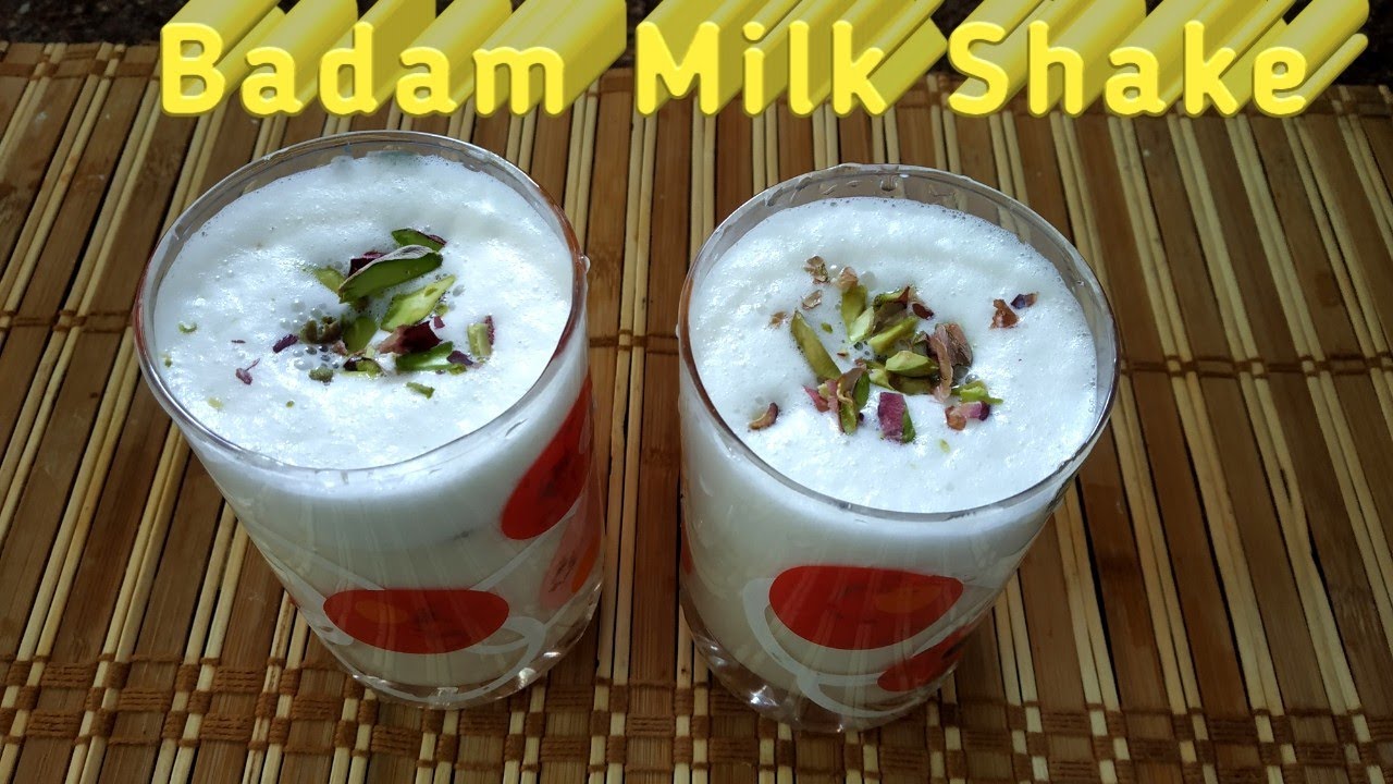 Badam Milk Recipe||Badam Milk Shake In Tamil||Badam Milk Shake||Summer ...