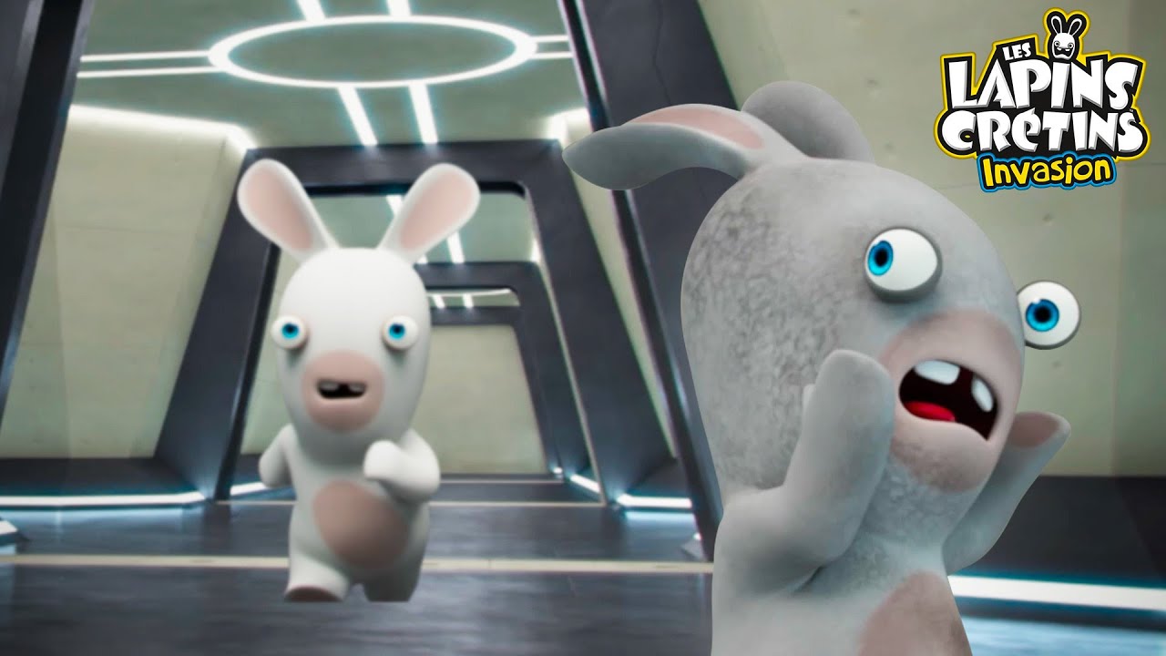 Labyrinthe Crétin 🤔🏃 | Les Lapins Crétins Invasion 🐰 | Dessin animé ...