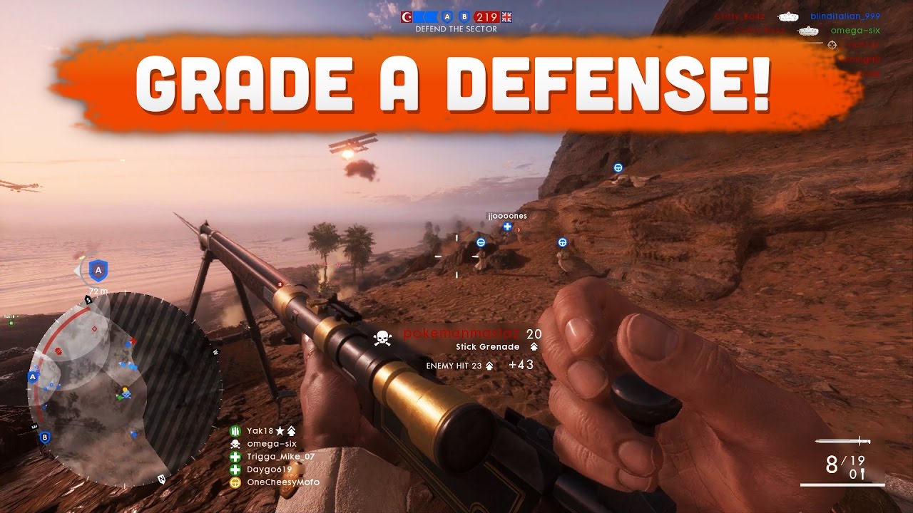 GRADE A DEFENSE! - Battlefield 1 | Road to Max Rank #89 - YouTube