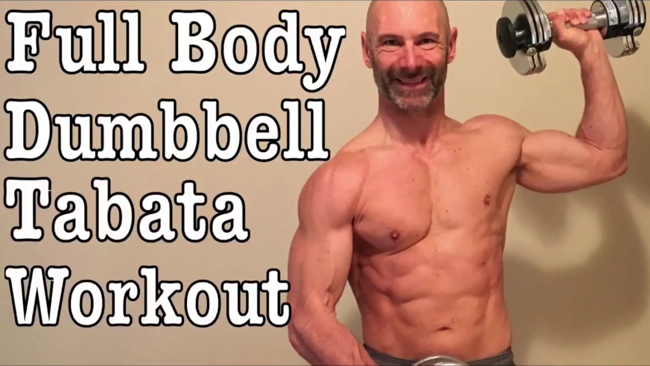 Full body dumbbell Tabata workout!! A fast paced fat burning workout ...