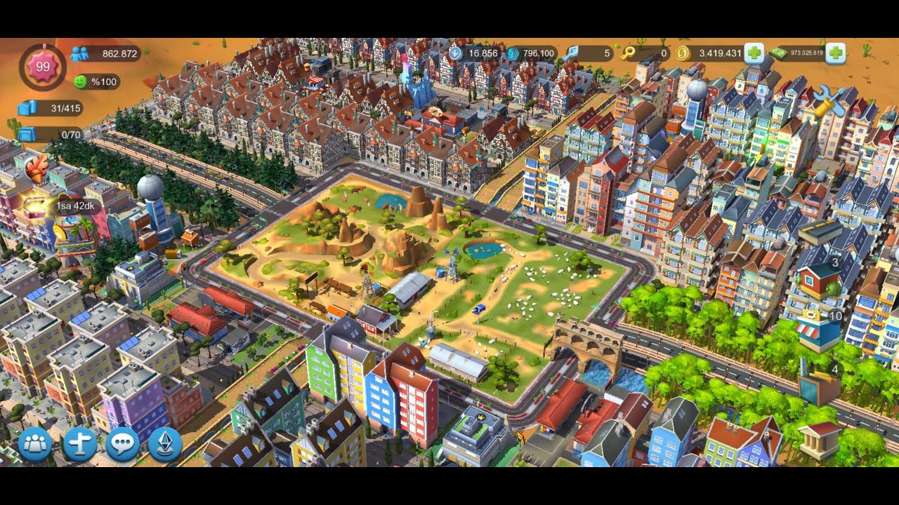 I tried something different . simcity buildit 2021 . best city layout ...