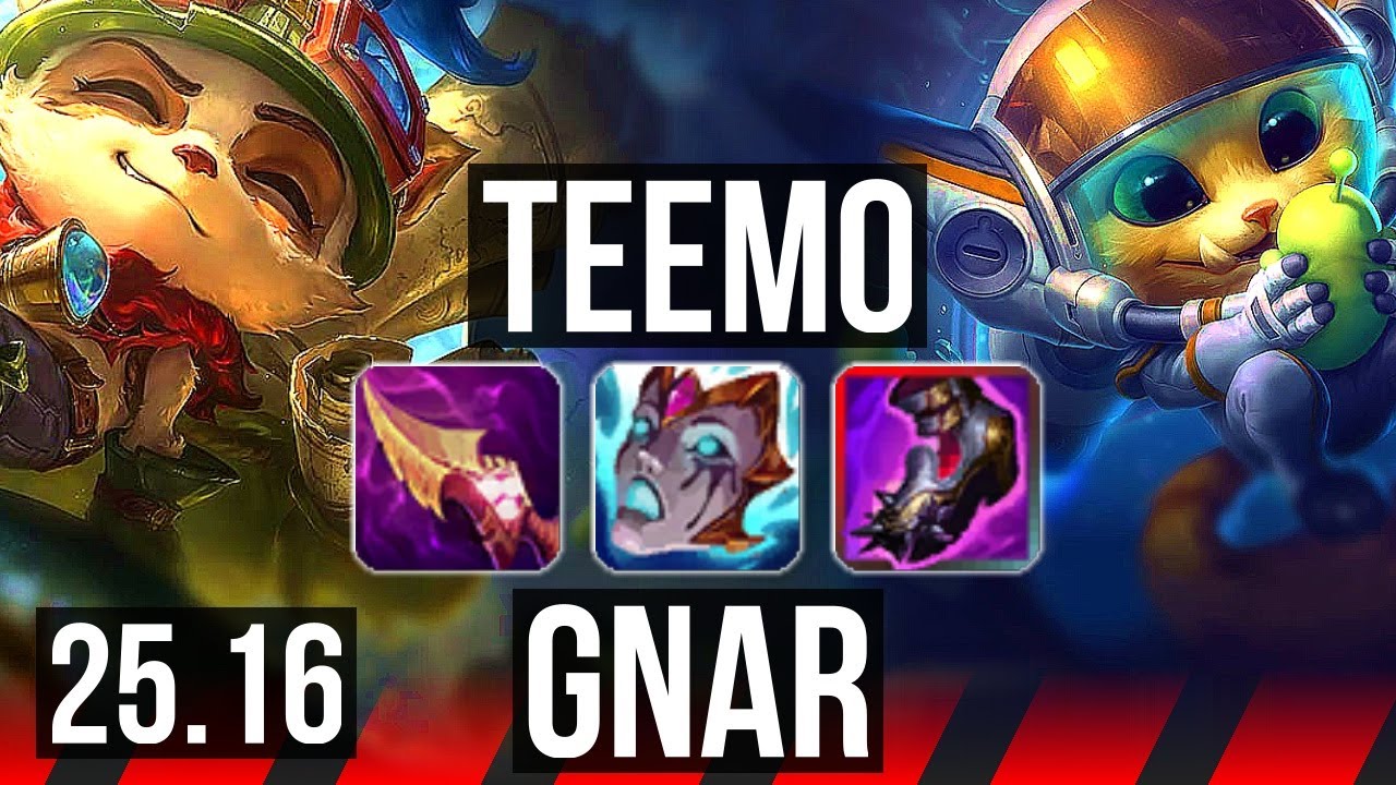 TEEMO vs GNAR (TOP) | KR Master | 25.16 - YouTube
