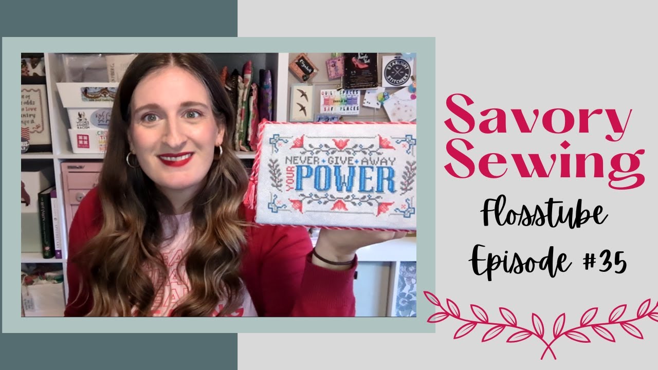 Flosstube #35 Savory Sewing - FFOs, Spellbound Stitches bookmark Collaboration, & October recap ...