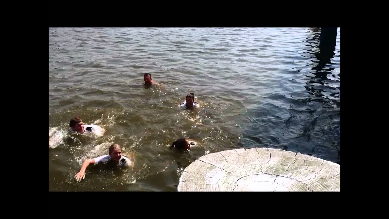 Choptank Riverboat Crew Jump - YouTube