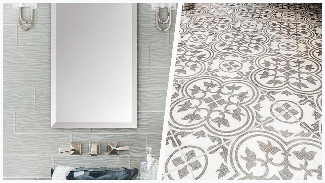 75 White Glass Tile Powder Room Design Ideas You'll Love 💎 - YouTube