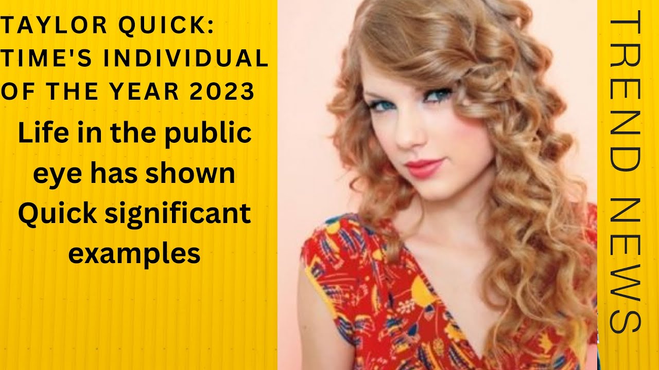 Taylor Quick TIME Individual of the Year 2023 - YouTube
