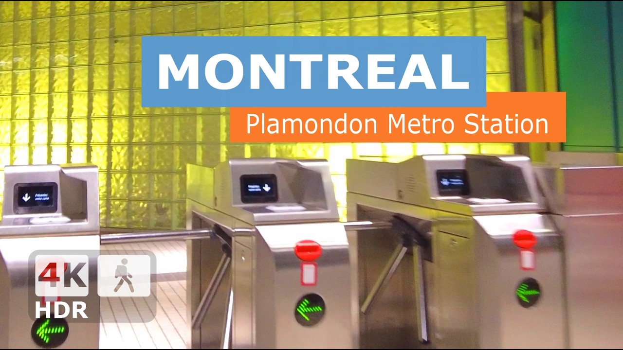 [ 4K ] Plamondon Metro Station Walking Tour | Orange Line | Montreal ...