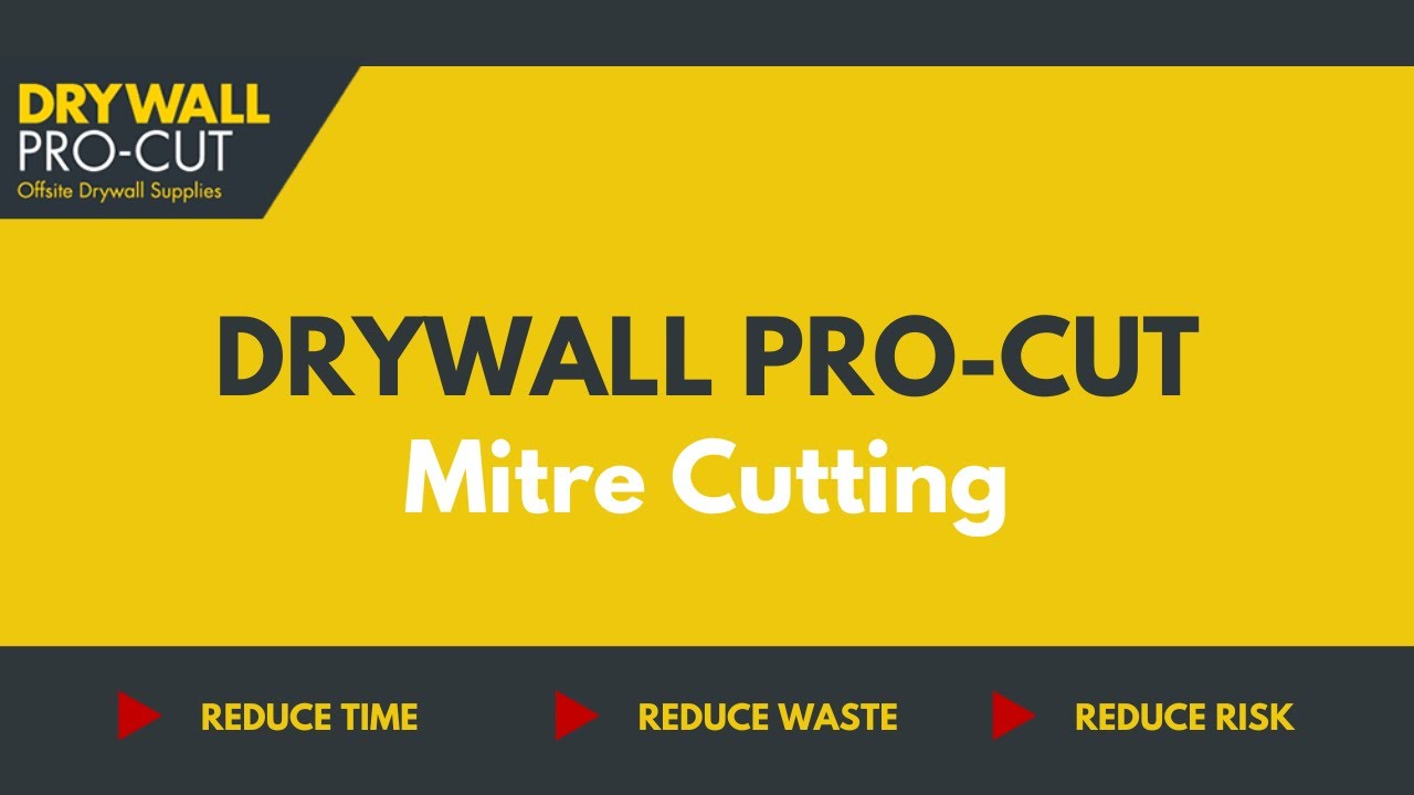 Drywall Pro-Cut | Mitre Cutting - YouTube