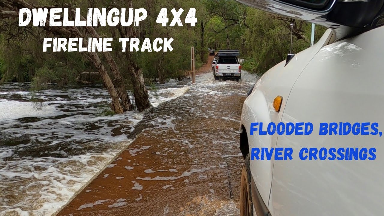 Fire line track /Dwellingup / River Crossings / Flooded bridges - YouTube