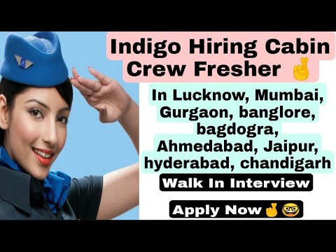 Indigo Hiring Fresher Cabin Crew Apply Fast🤞🤗 - YouTube