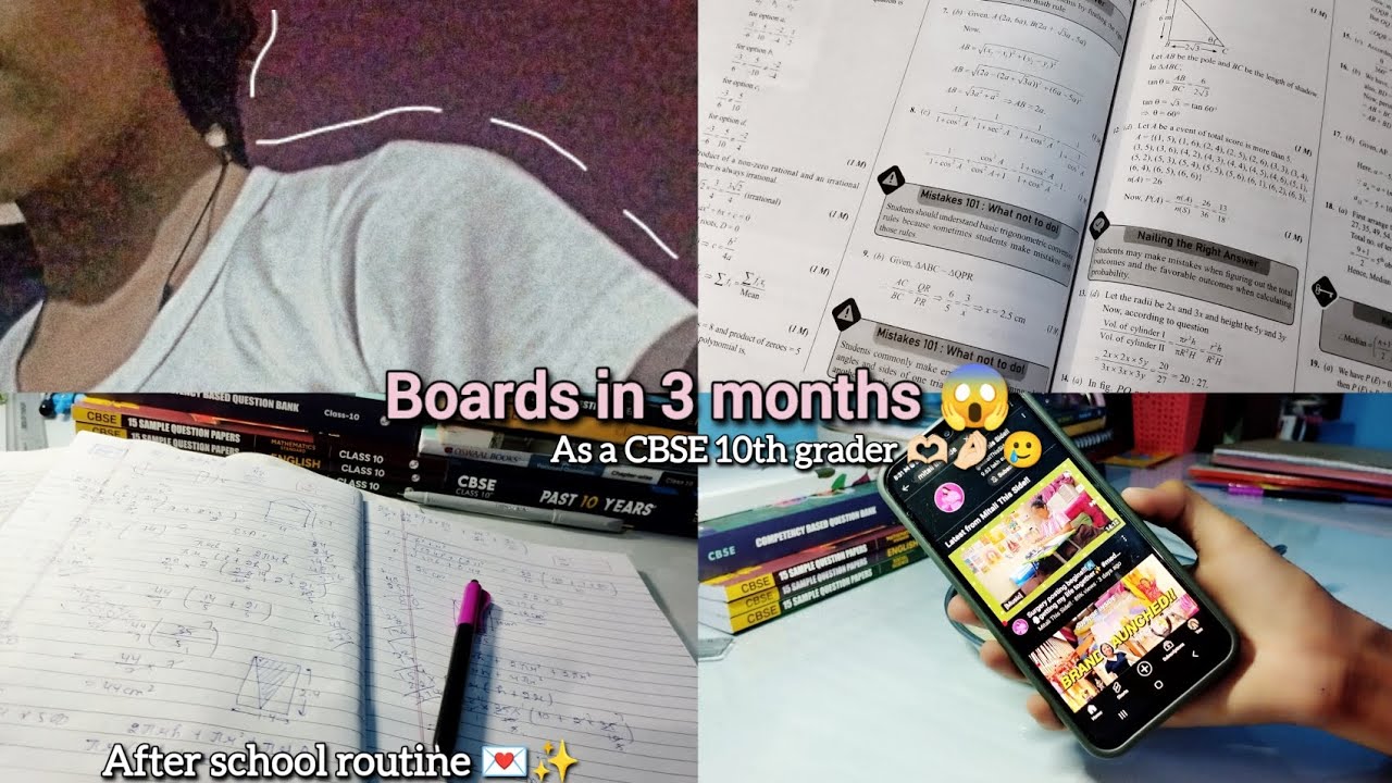 back to track 🫶🏻 | as a CBSE 10th grader | aesthetic vlog | class 10 ...