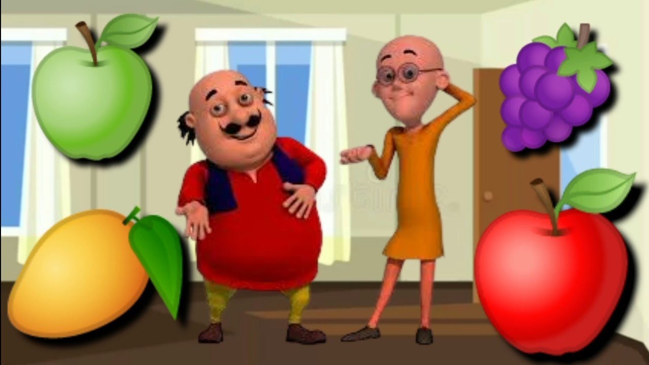 Muto Putlo Eating colorful Apple 🍎 Mango And Grapes Funny Video Game(@w ...