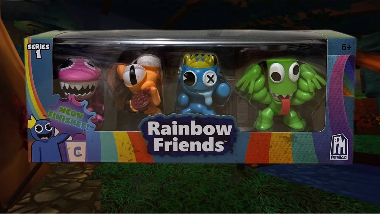 Opening rainbow friends official toys, neon pack! - YouTube