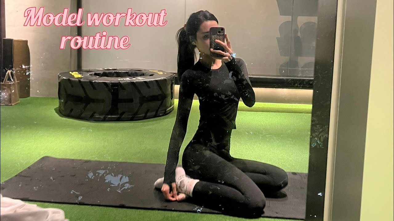 My Model Workout Routine | Mat + Small Weight Exercises for a Peachy ...