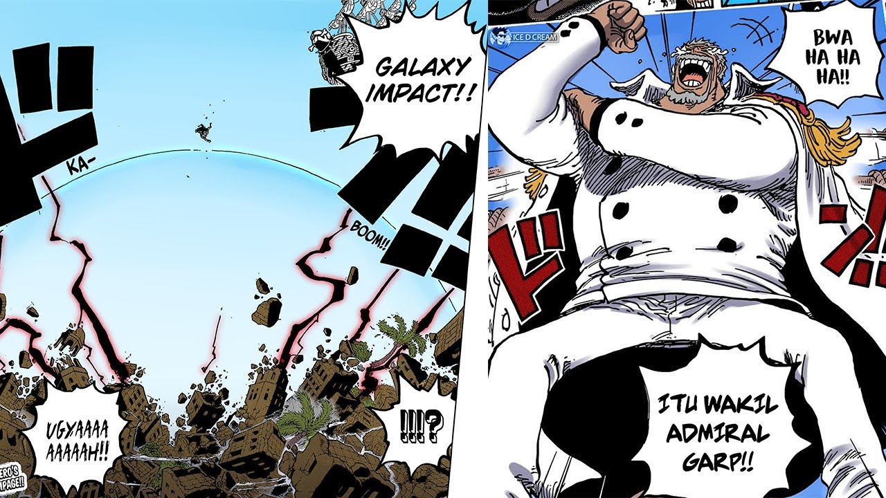Garp Sang Pahlawan - Galaxy Impact! | ONE PIECE MANGA 1080 - YouTube
