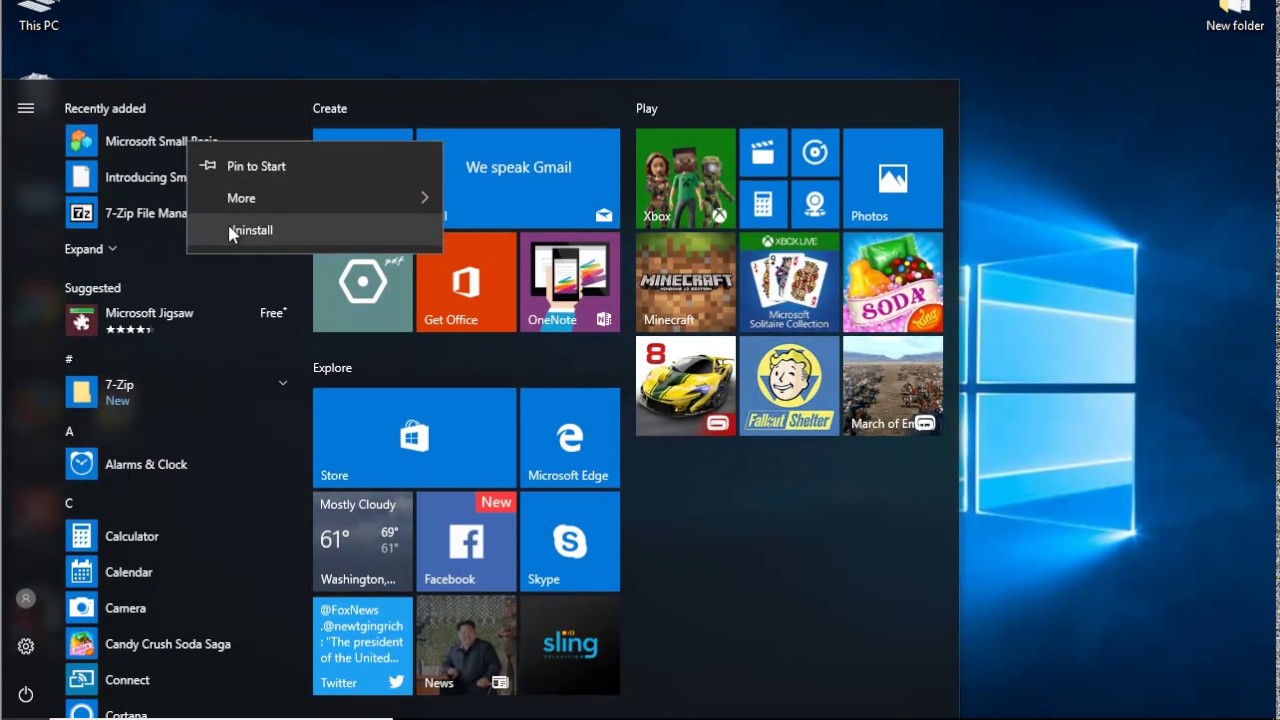 Uninstall Microsoft Small Basic on Windows 10 Creators Update - YouTube