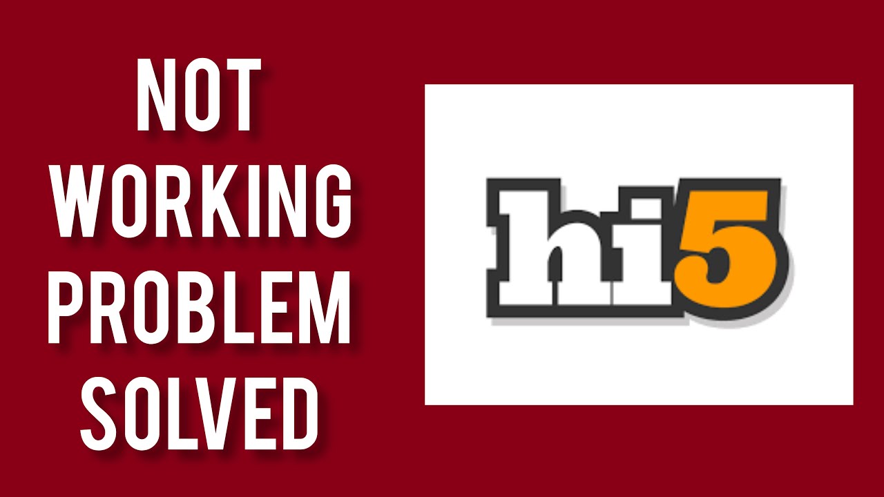 How To Solve Hi5 App Not Working(Not Open) Problem|| Rsha26 Solutions ...