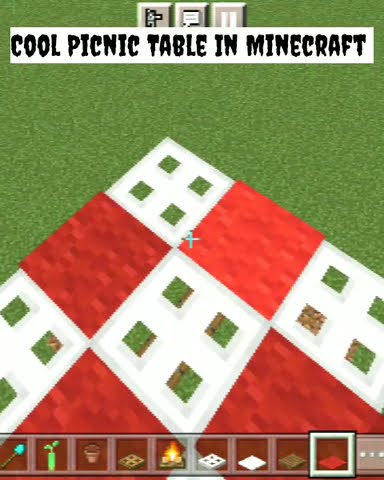Cool Picnic Table in Minecraft! #shorts #minecraft #gameplay - YouTube