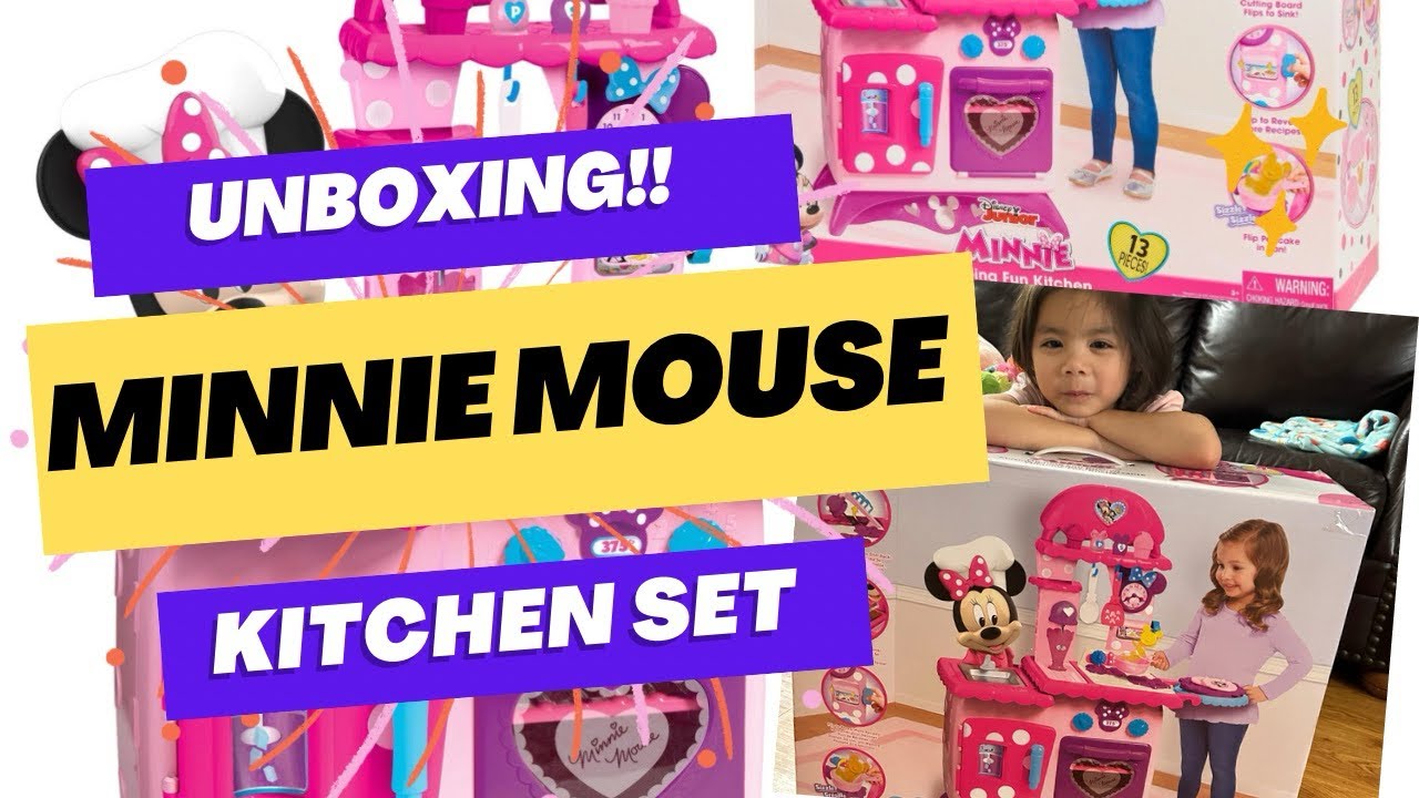 Minnie Mouse Kitchen Set DISNEY | Unboxing Disney Toy - YouTube