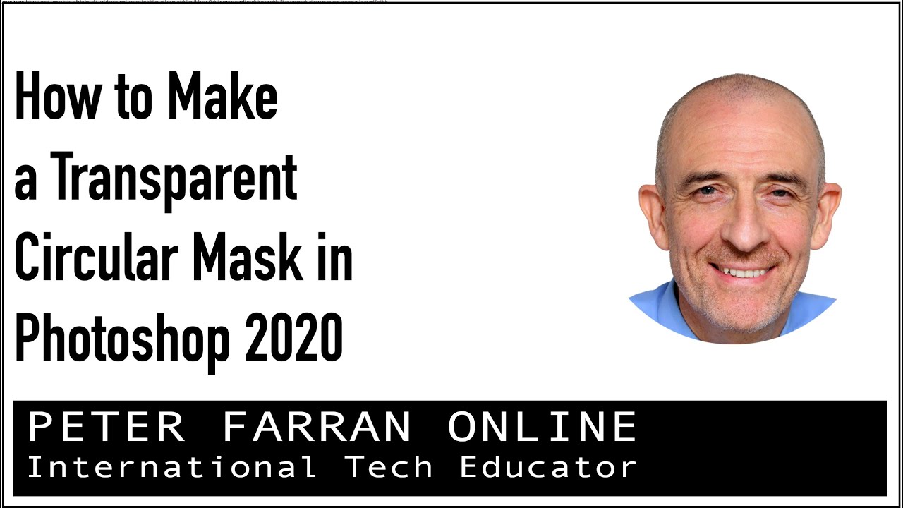 Photoshop Transparent Circular Mask - YouTube