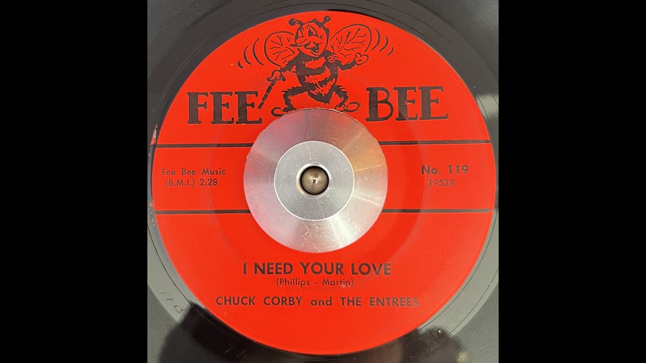 Chuck Corby and the Entrees I Need Your Love - YouTube
