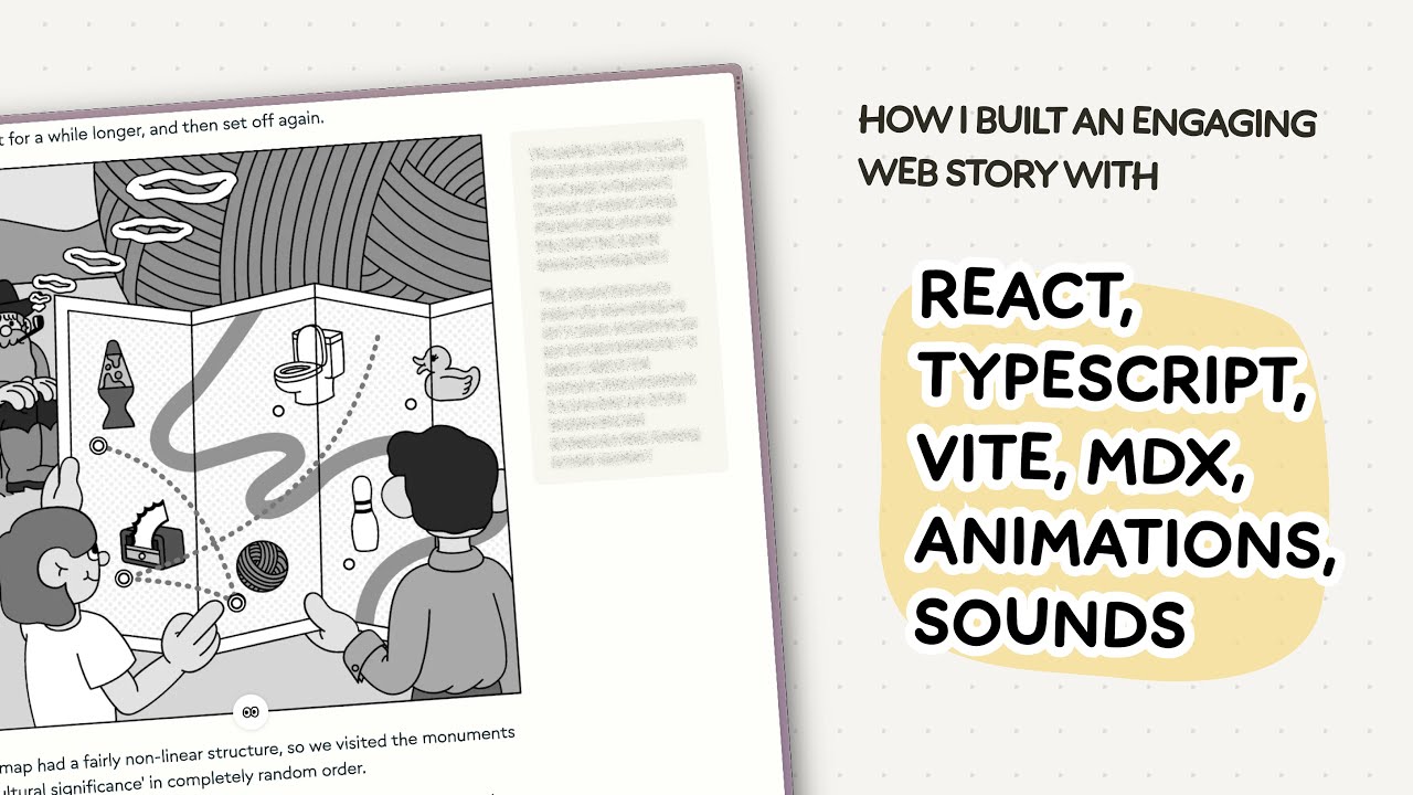 How I built an interactive book with React, MDX, React Spring, Vite | "Domik Limited" - YouTube