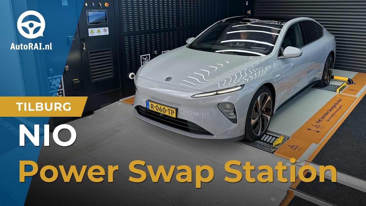 EV met stekker opladen OUDERWETS!! - NIO Power Swap Station in Tilburg - AutoRAI TV - YouTube