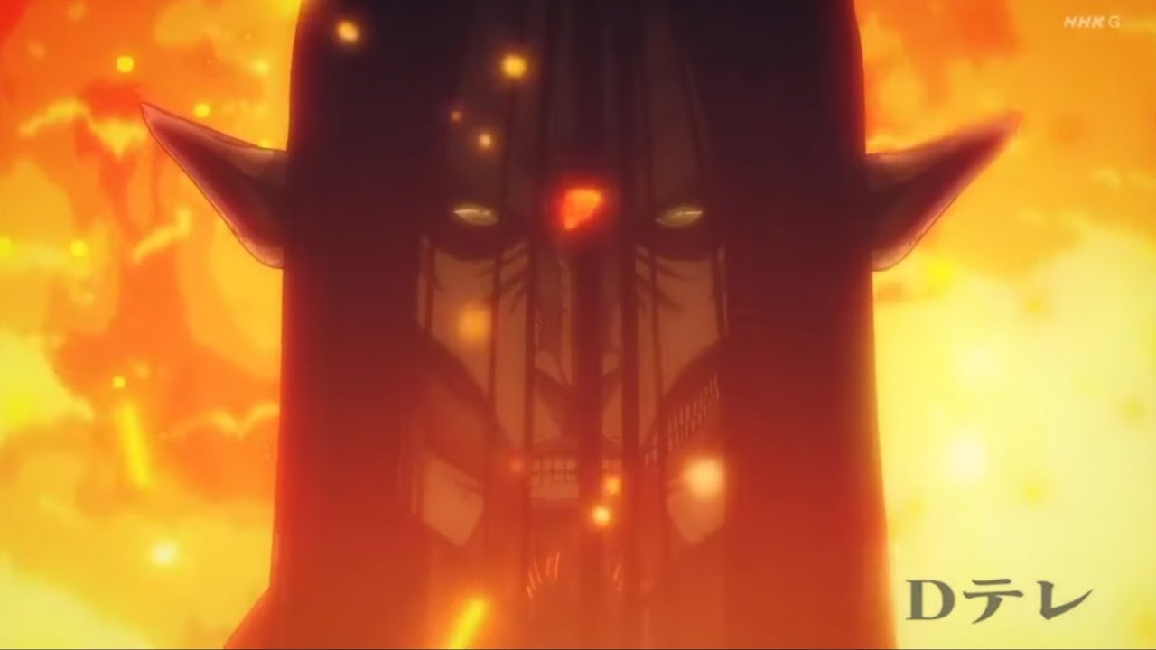 Eren Colossal Titan Transformation Attack on Titan Final Season - YouTube