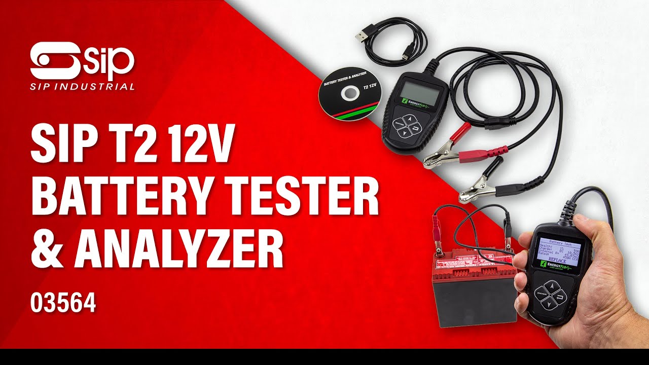 SIP | 03564 T2 12v Battery Tester & Analyzer - YouTube