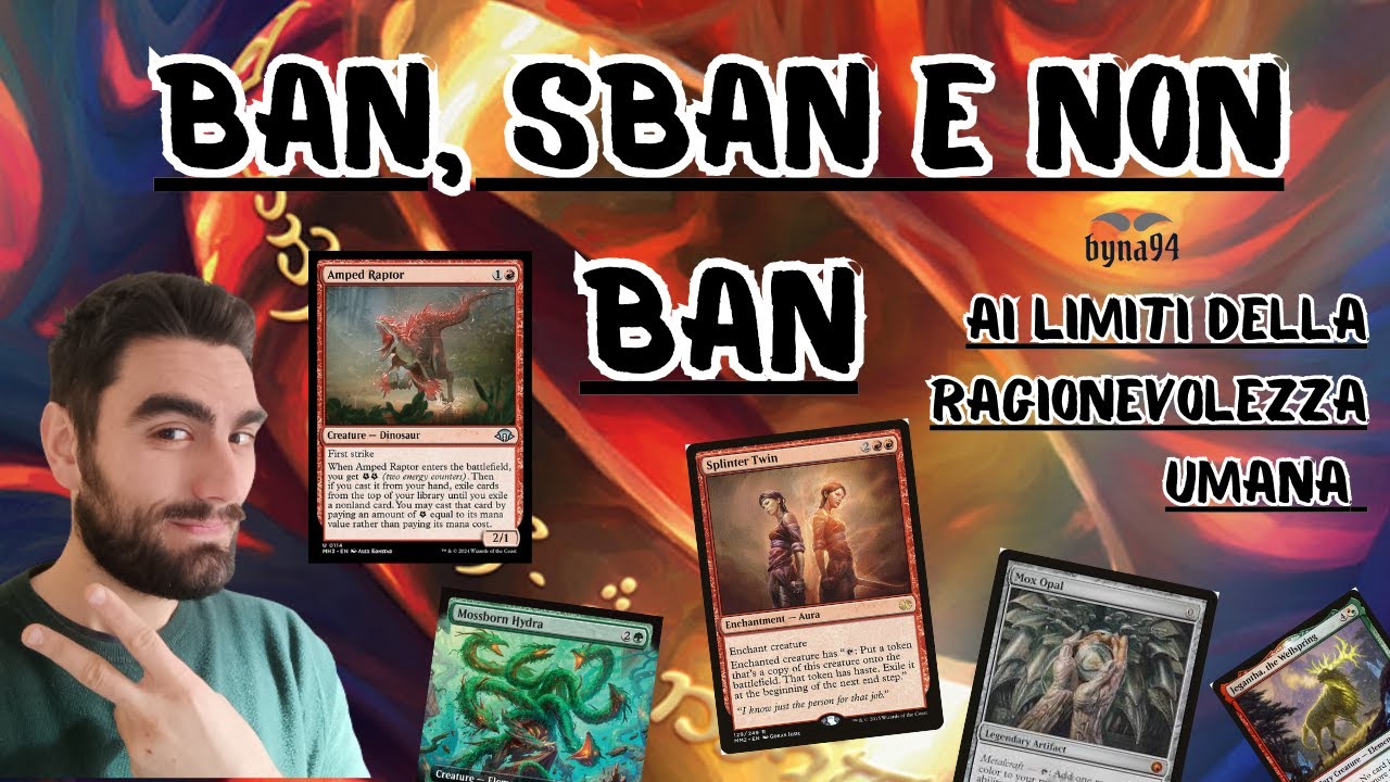 BAN, SBAN E NON BAN AI LIMITI DELLA RAGIONEVOLEZZA UMANA # ...