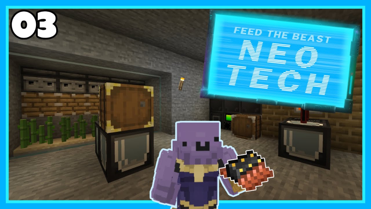 FTB NeoTech - Ep. 3 - Automatic Rubber Farm & First LV Circuit - YouTube