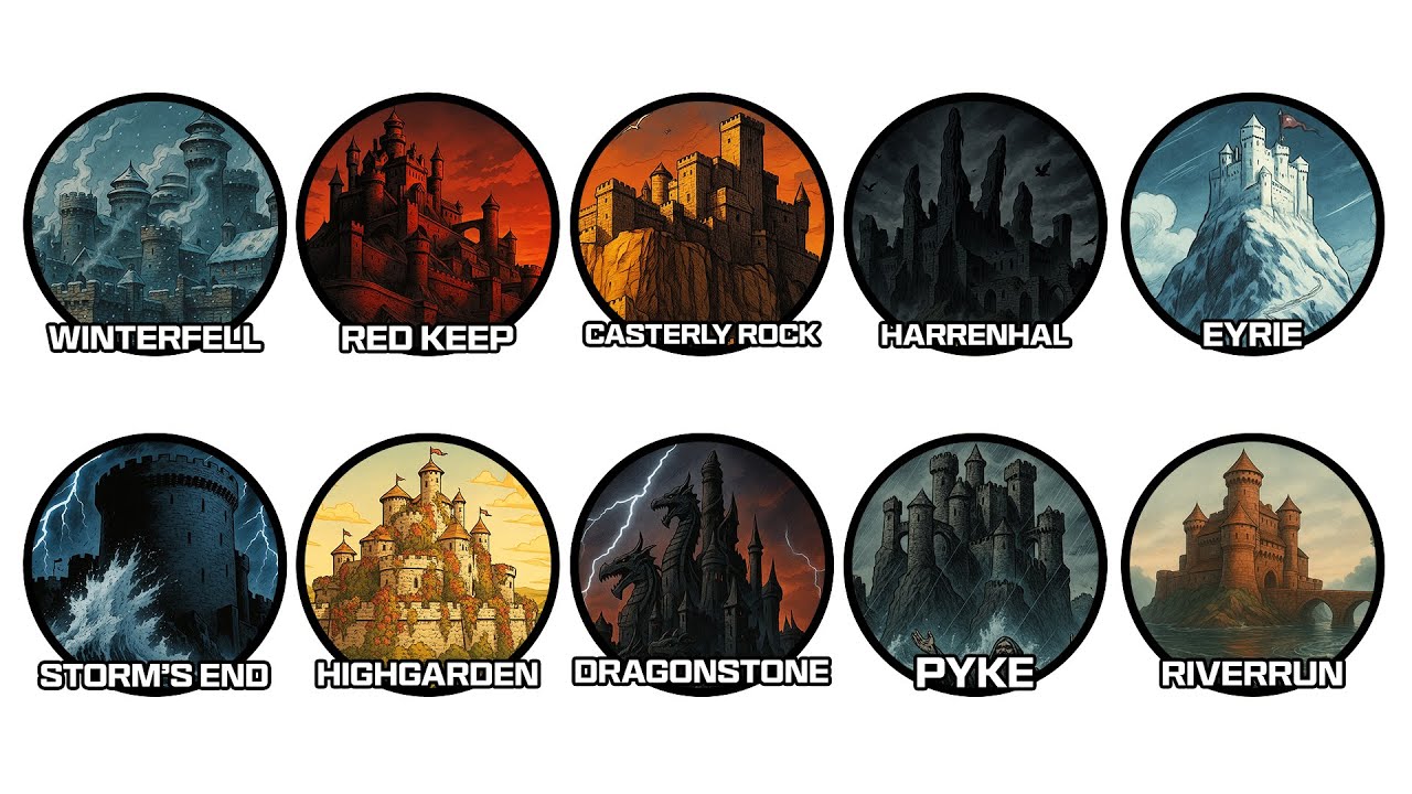 Every Major Castle in Westeros Explained in 22 Minutes - YouTube