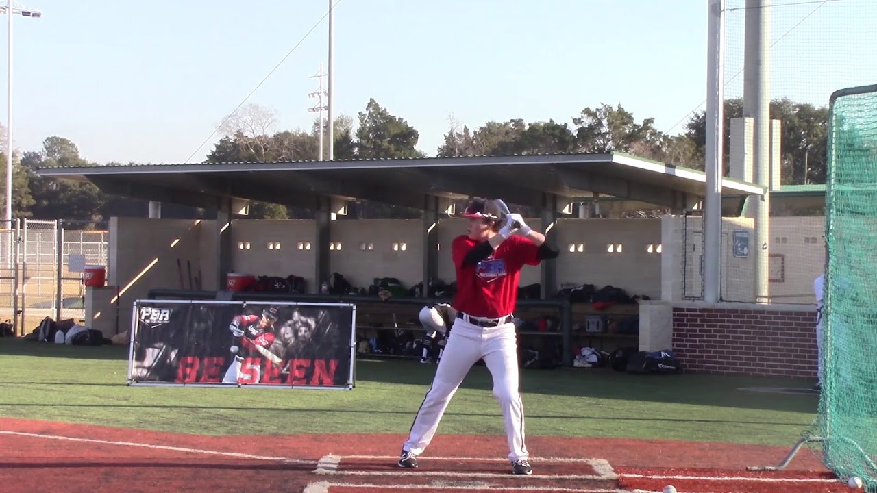 Hayden Archer-60 yd/1B/Hitting @ PBR showcase -1-6-2018 - YouTube