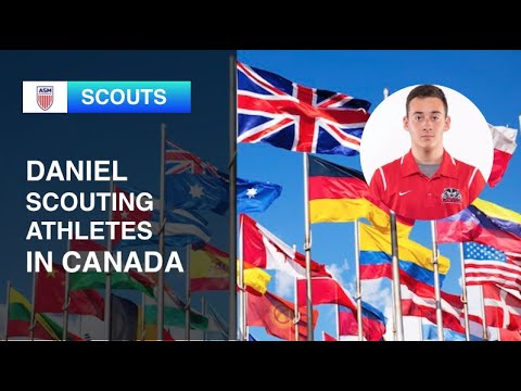 Daniel Scouting Athletes in Canada - YouTube