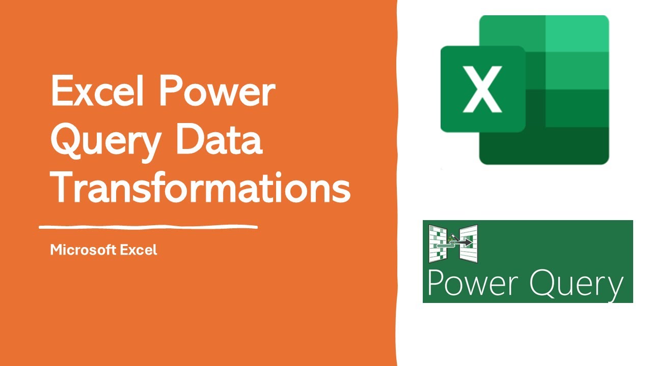 Excel Power Query Data Transformations Microsoft Excel Youtube