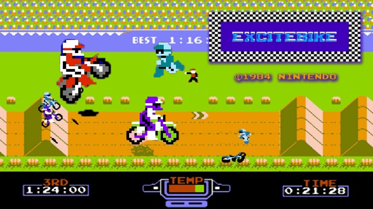 Excitebike : NES GAME (Nintendo, 1984) - YouTube