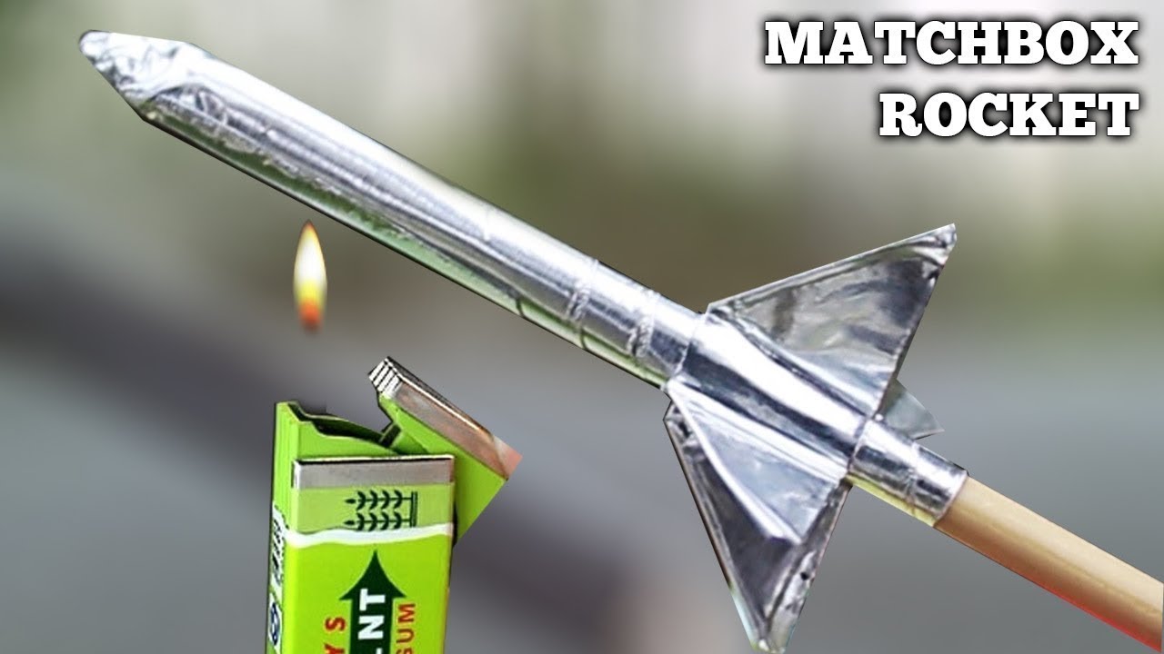 Mini Rocket with Matches and Nail, for science Project - YouTube