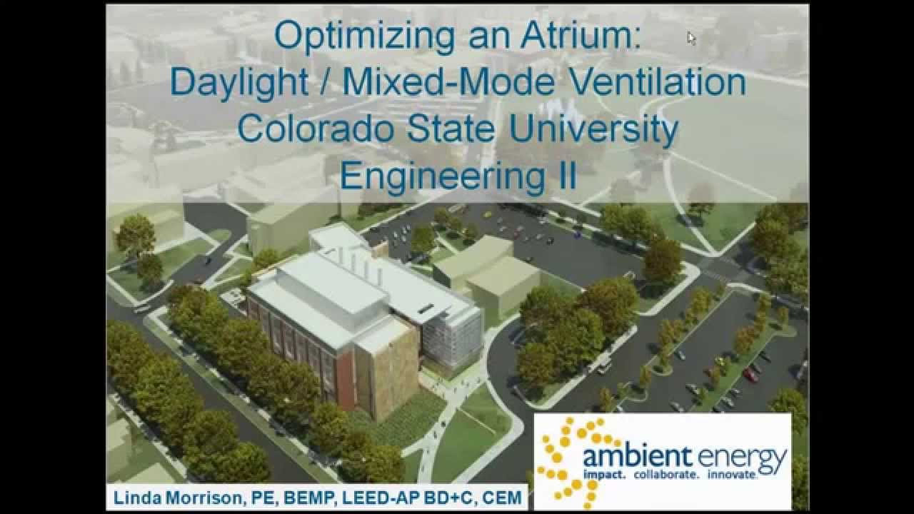Case Study Optimizing an Atrium Daylight & Mixed Mode Ventilation - YouTube