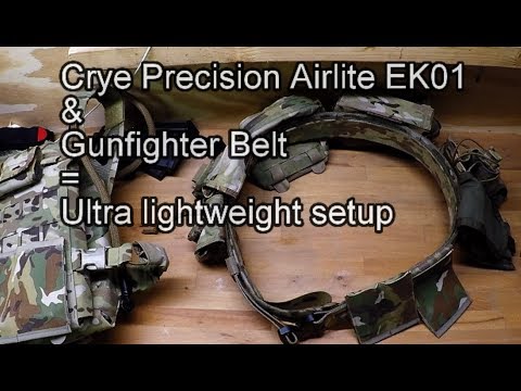 Crye Precision Airlite PC + Gunfighter belt - Tactical.dk - - YouTube