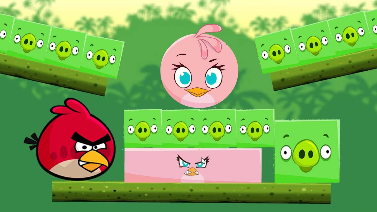 Angry Birds Kick Piggies - SAVE THE RECTANGLE STELLA FROM MANY SQUARE ...